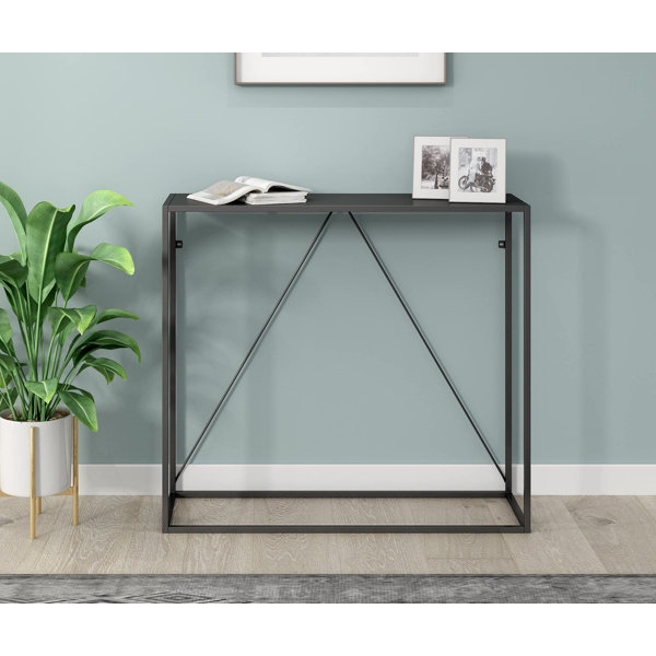 17 Stories Elenna 90cm Solid Wood Top Console Table | Wayfair.ie