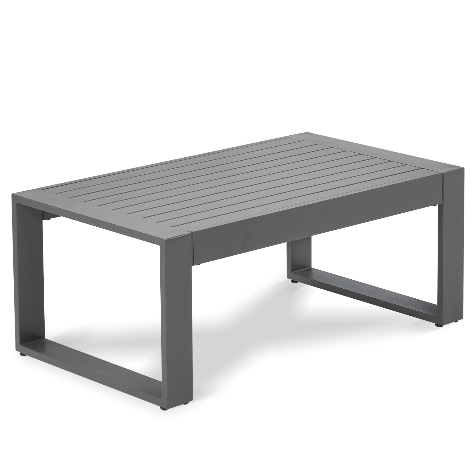 Ebern Designs Rectangular Metal Outdoor Coffee Table | Wayfair
