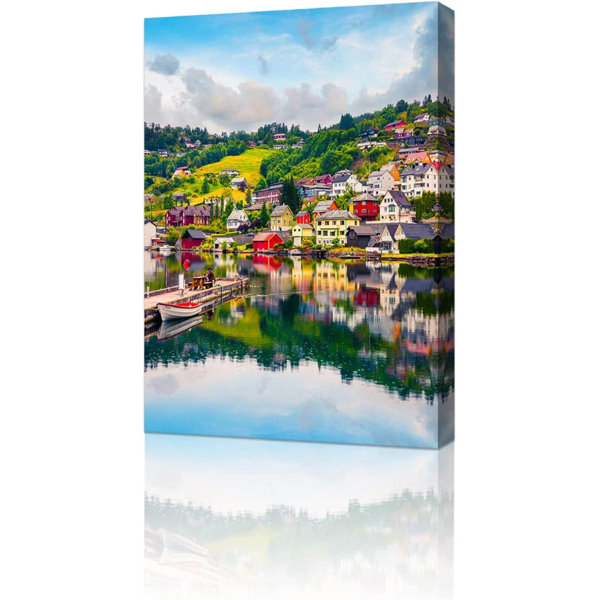 Latitude Run® Wall Art Decor,Canvas Artwork,HD Framed Print Pain On ...