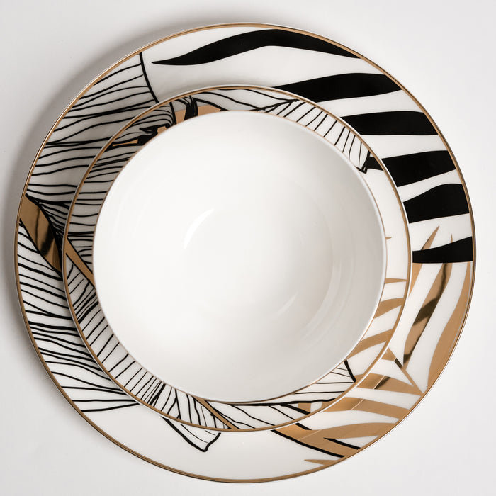 Everly Quinn Lynnette Ceramic Bone China Dinnerware Set - Service for 4 ...