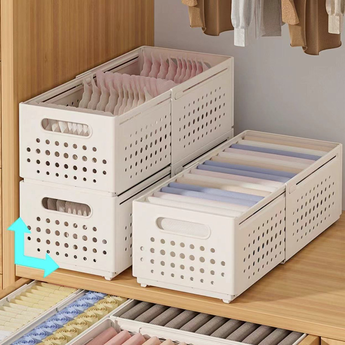 Rebrilliant 3 Packs Expandable Drawer Organizing Bins | Wayfair