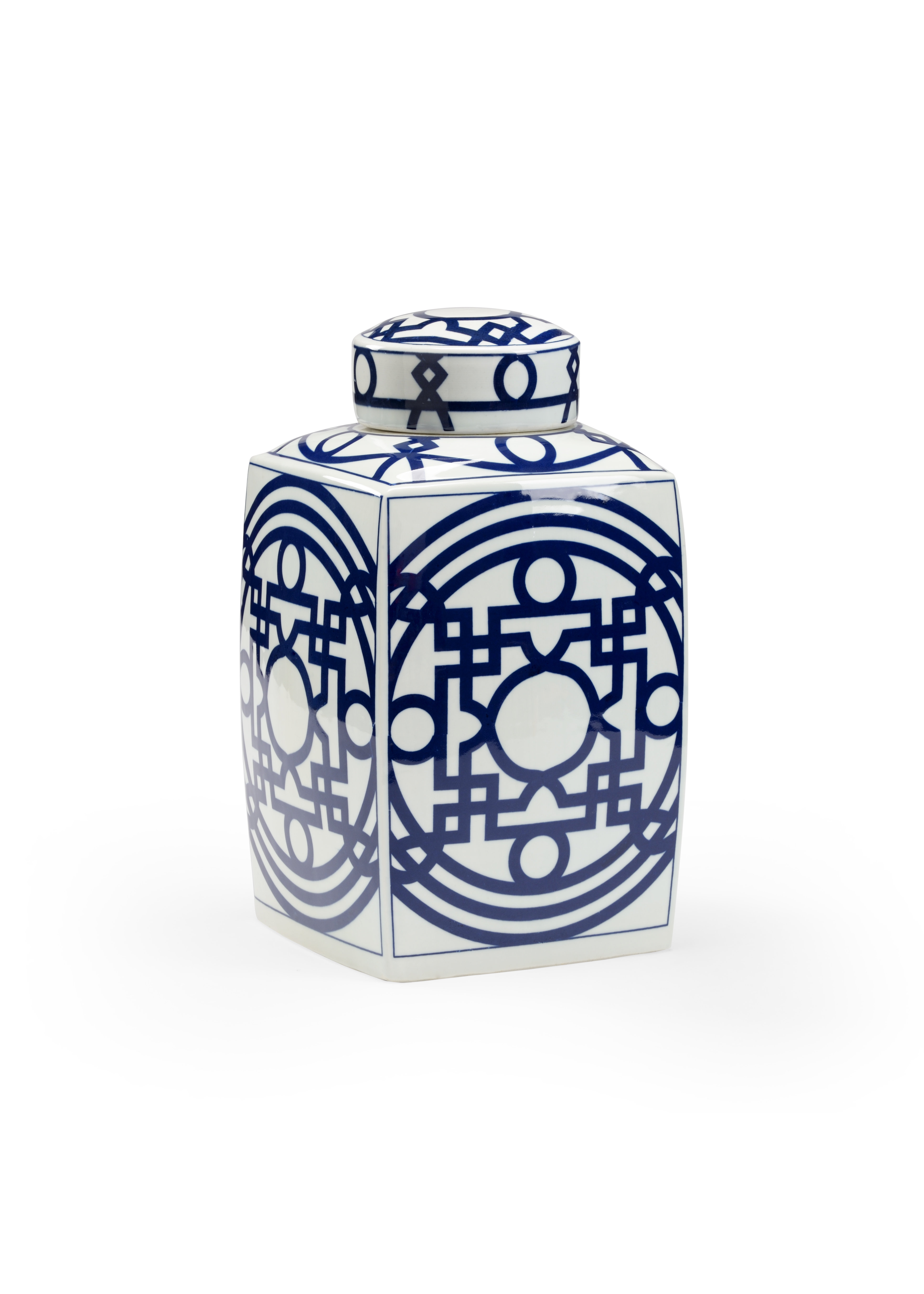 Chelsea House Hobbs White/Blue 15.5" Porcelain Jar | Wayfair