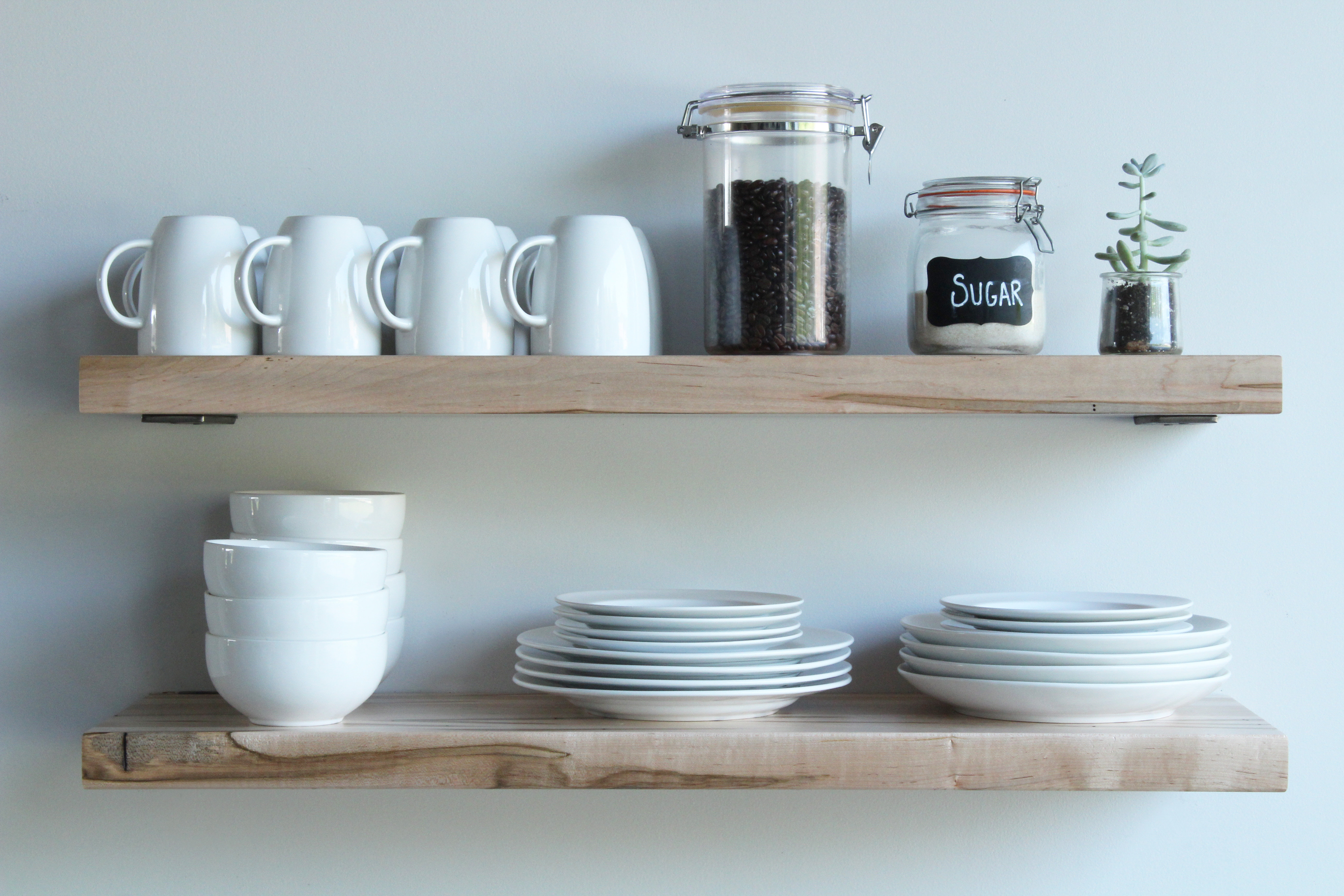 Urban Legacy 2 Piece Maple Solid Wood Bracket Shelf & Reviews | Wayfair