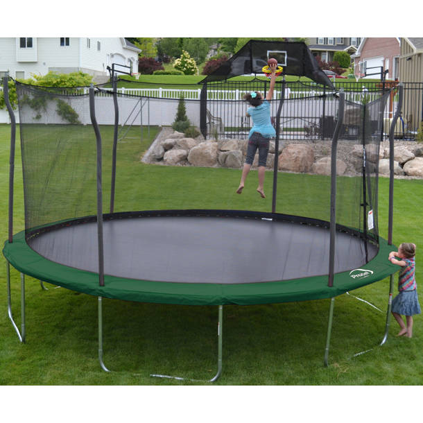 Propel Trampolines Kinetic 12' Round Backyard Trampoline with Safety ...