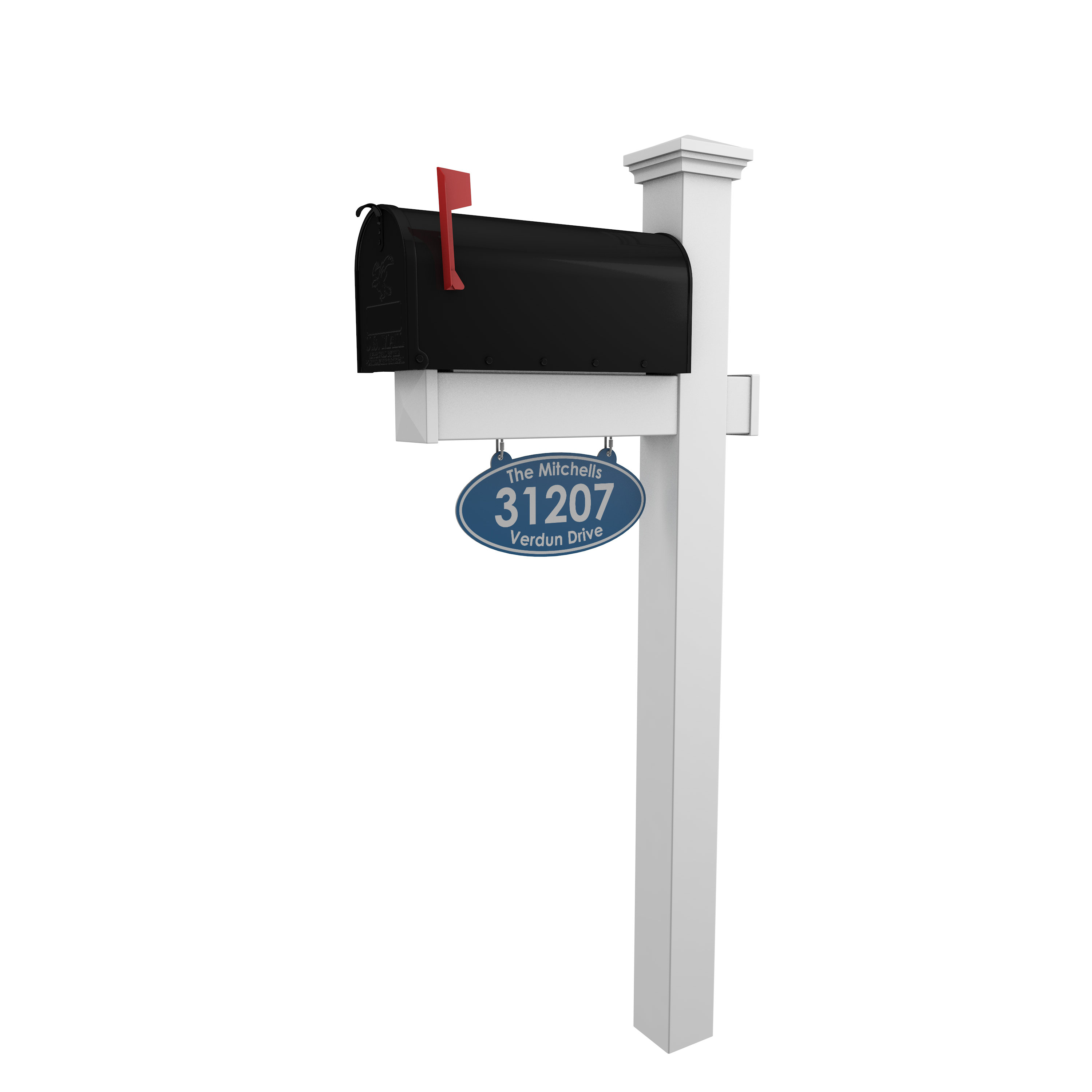 4Ever Products Post Mounted Mailbox | Wayfair