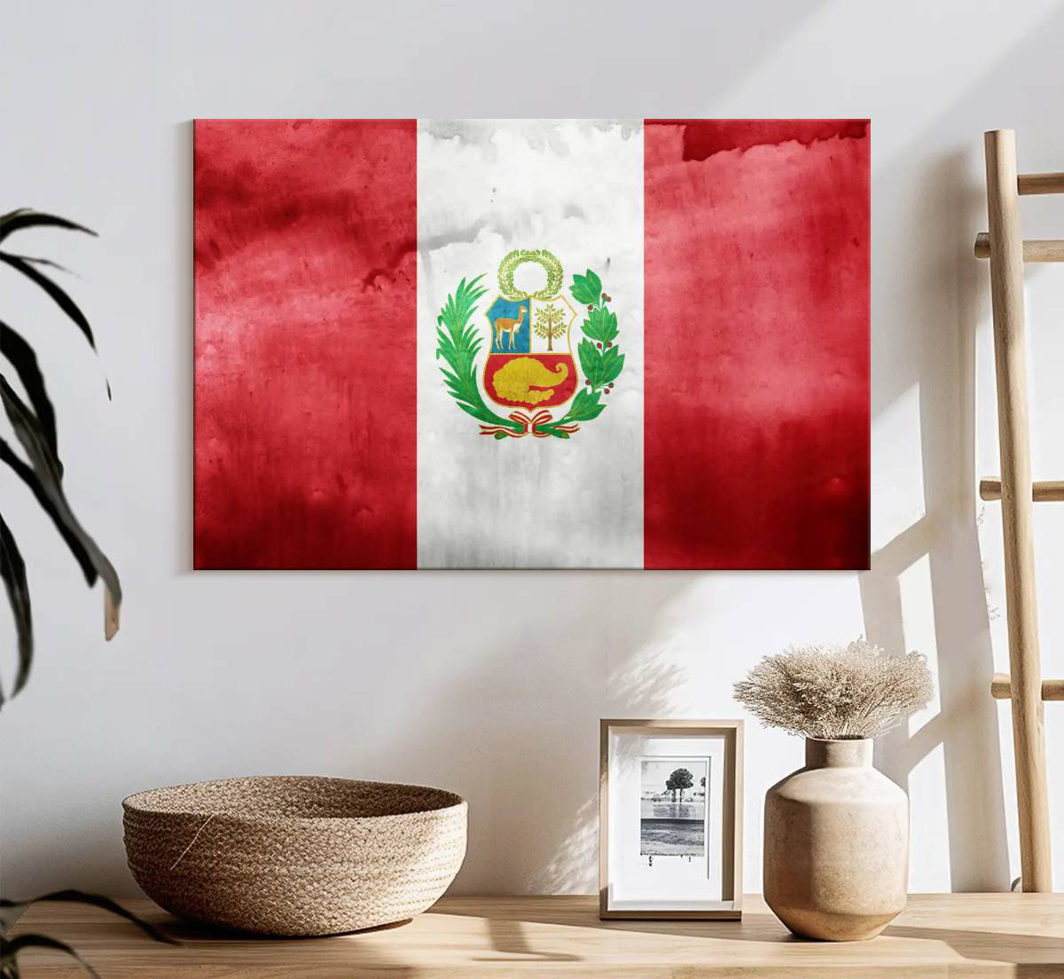 Ebern Designs Washed Flag Of Peru | Wayfair