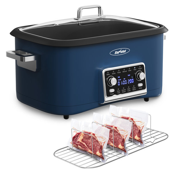 Green4ever 12-In-1 Digital Programmable Slow Cooker, 8 Quart Multi ...