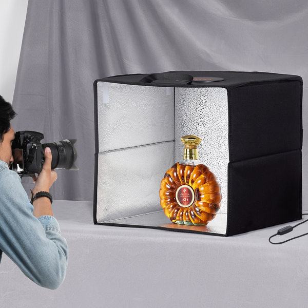 Ebern Designs Photo Studio Light Box 3000-5600K 6 Double-Sided Colour ...