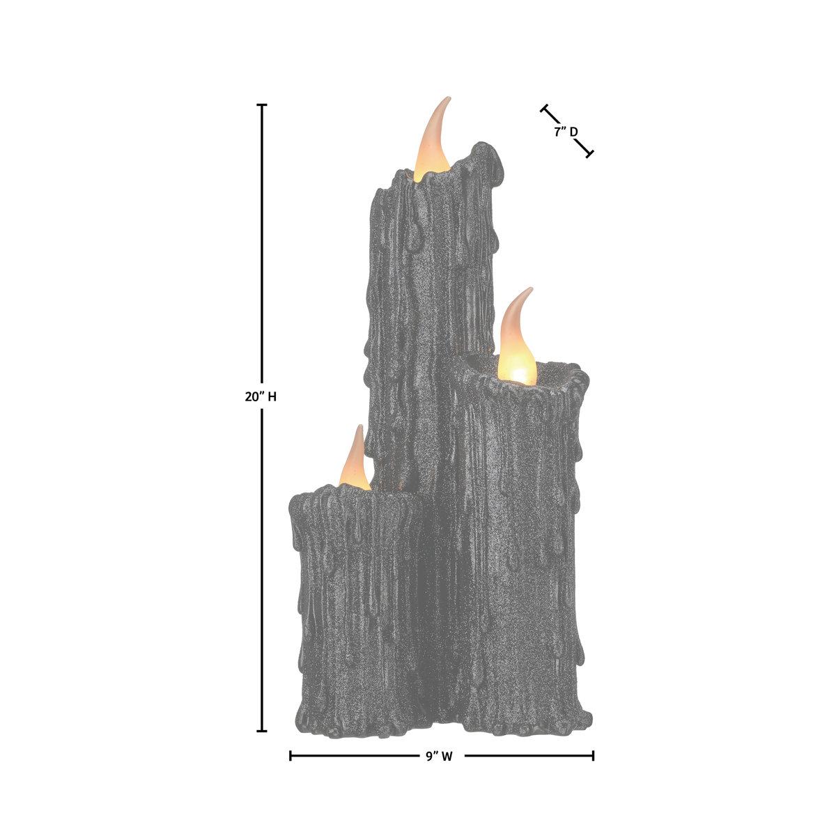 Symple Stuff 20" LED Triple Candles | Birch Lane