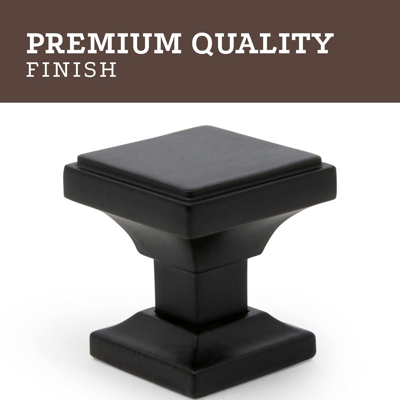 Aviano Hardware 1 1/8" Length Square Knob Multipack & Reviews | Wayfair