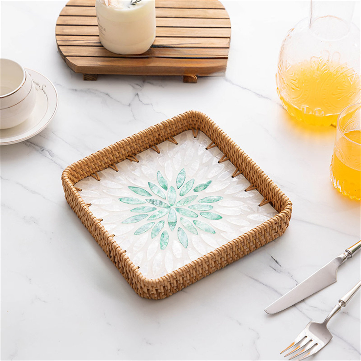 Bungalow Rose Bradson Wood Tray | Wayfair