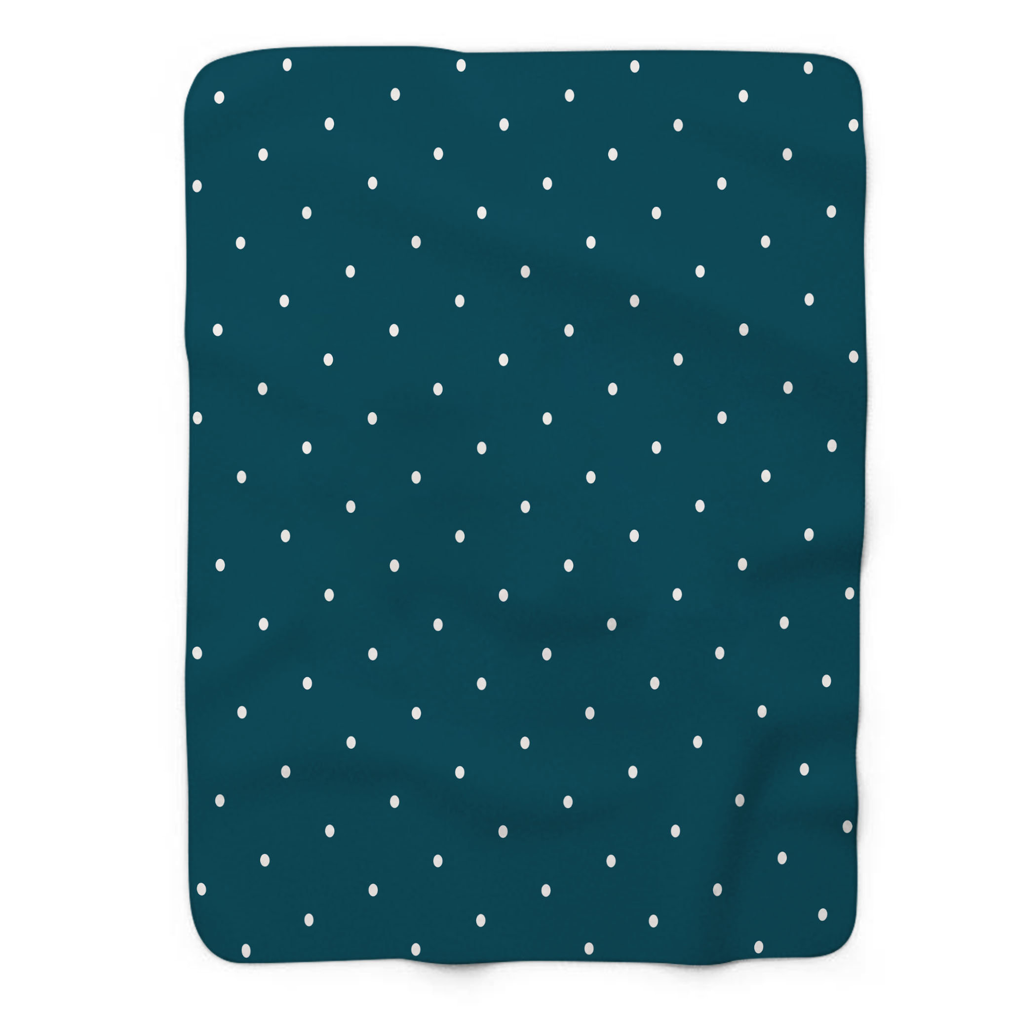MentionedYou Dotty Blue - 1 Piece Premium Sherpa Blanket | Wayfair