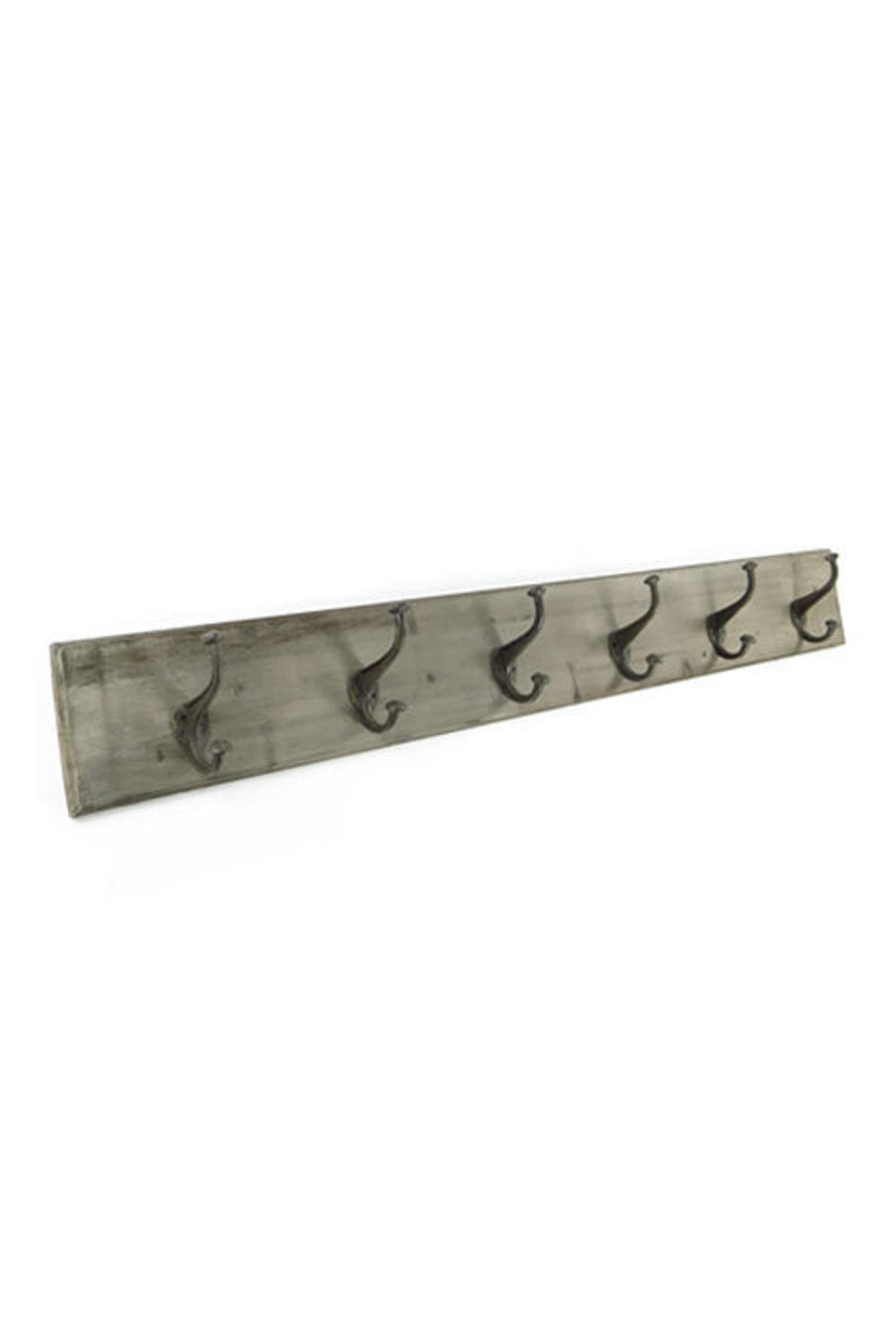 Gracie Oaks Sanora Solid Wood Wall 6 - Hook Wall Mounted Coat Rack ...
