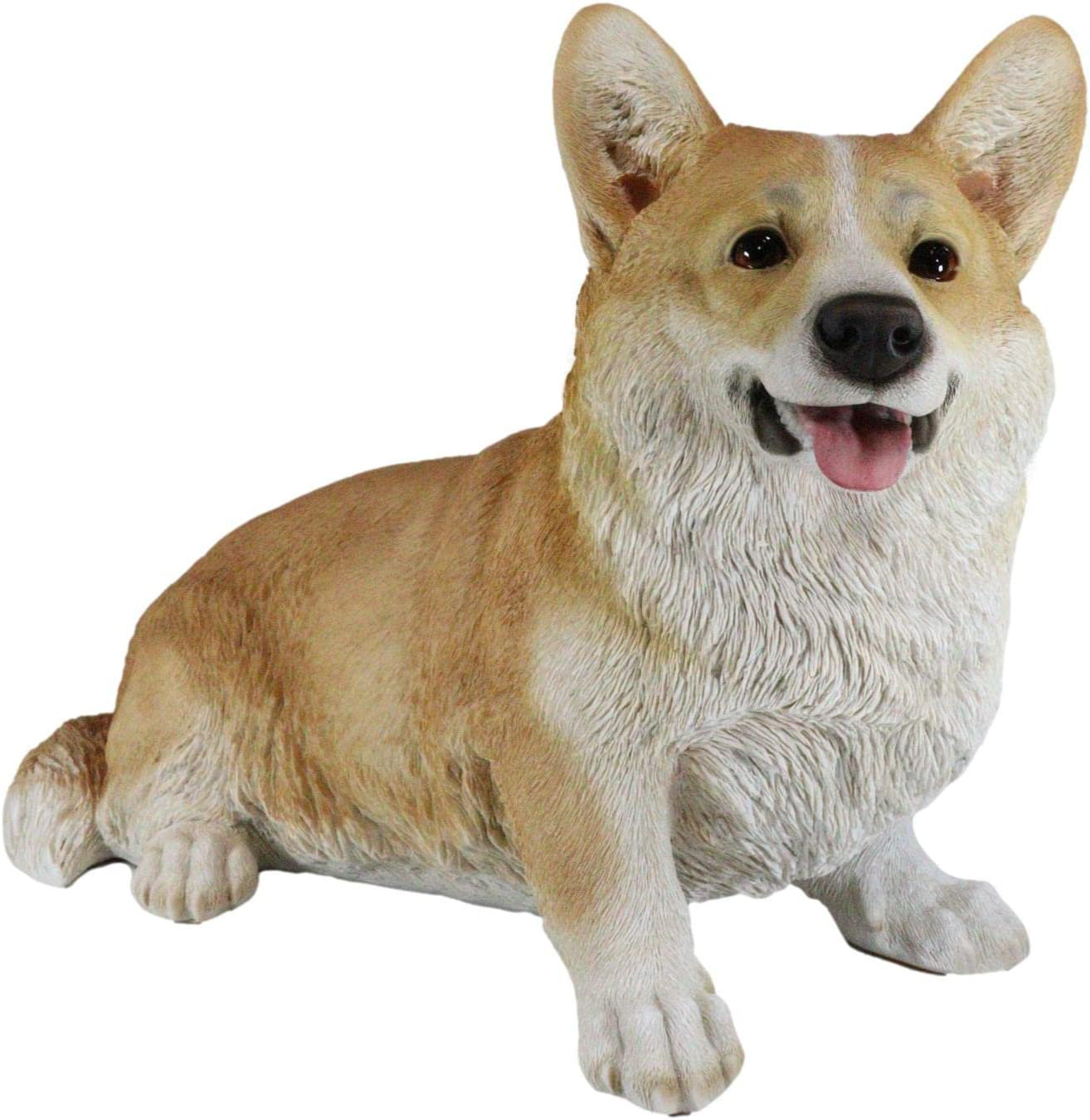 Red Barrel Studio® Large Lifelike Realistic Sitting Pembroke Welsh ...