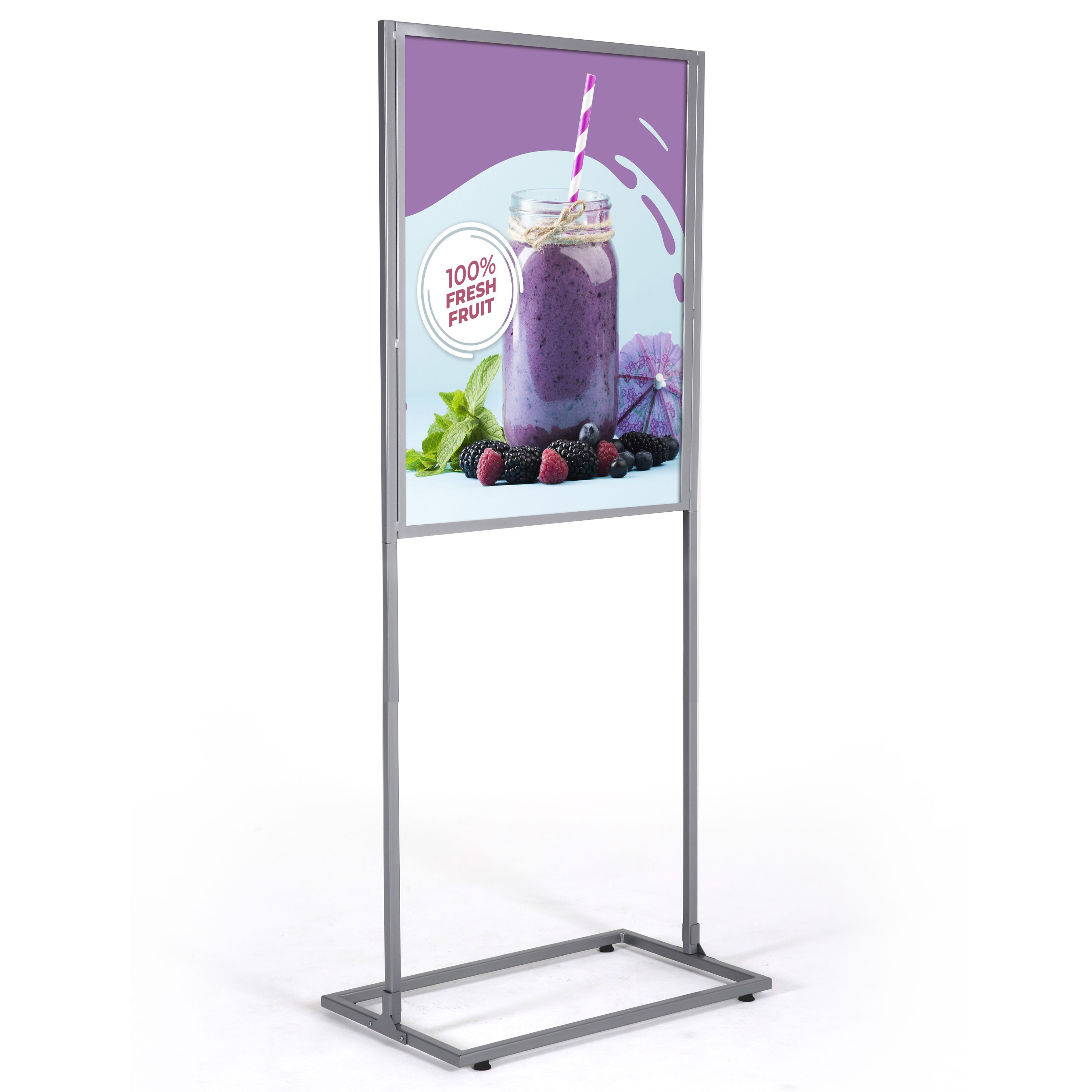 MT Displays Metal Eco Info Board, Pedestal Poster Holder Sign Post ...