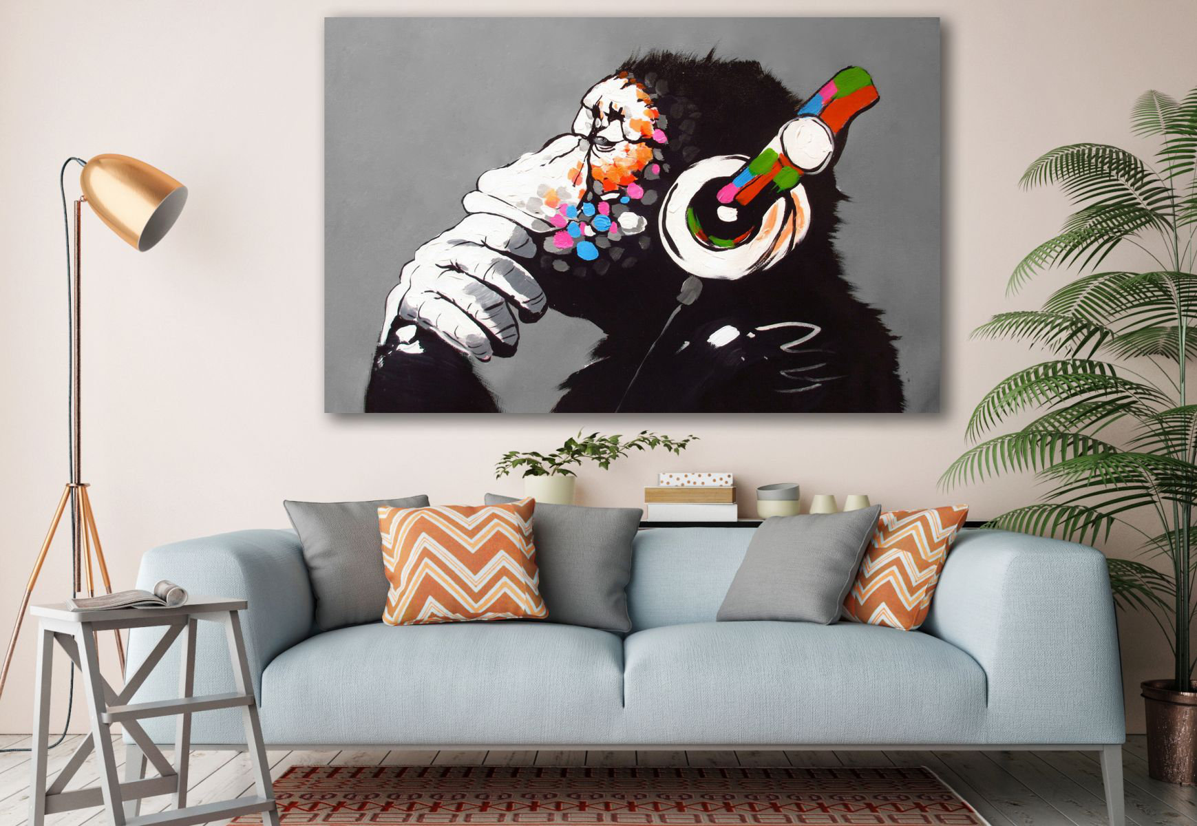 East Urban Home Cool monkey - Impression sur toile tendue - Wayfair Canada