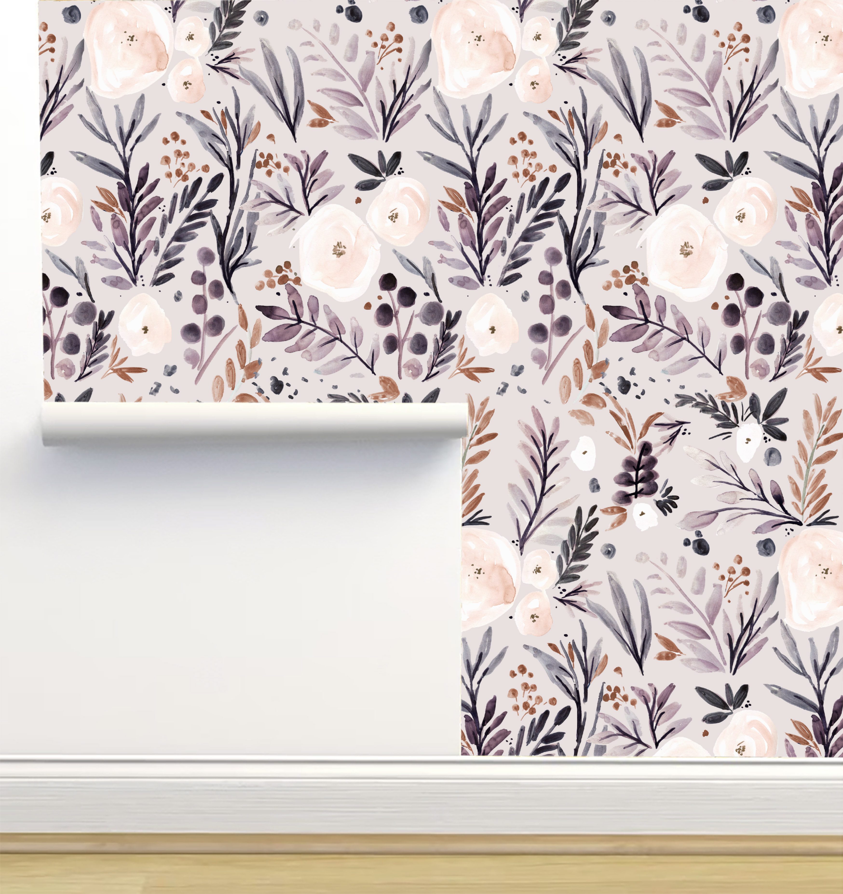 Limitless Walls Crystal W Design Peel & Stick Floral Roll | Wayfair