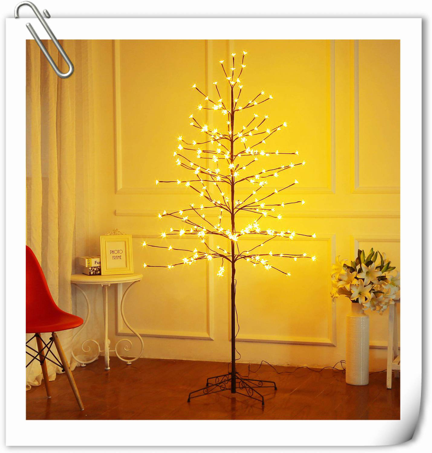 The Holiday Aisle® LED Cherry Blossom Tree Light 6FT 208L LED Christmas ...