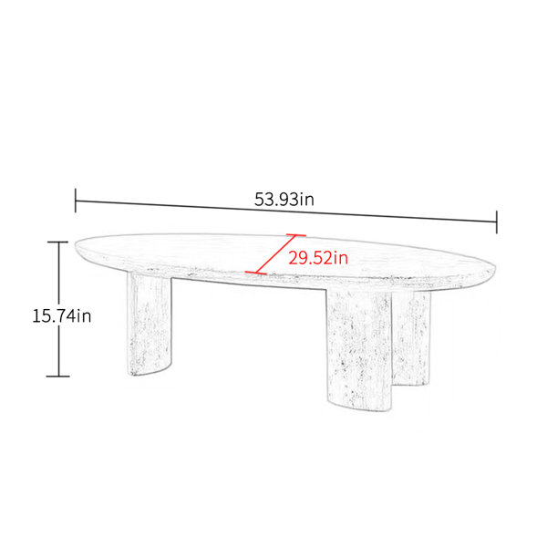 jessica Simple natural cave stone coffee table | Wayfair