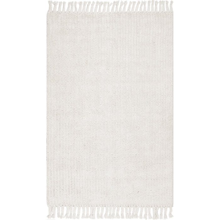 Gracie Oaks Sinclair Handmade Flatweave Wool Off White Rug & Reviews ...