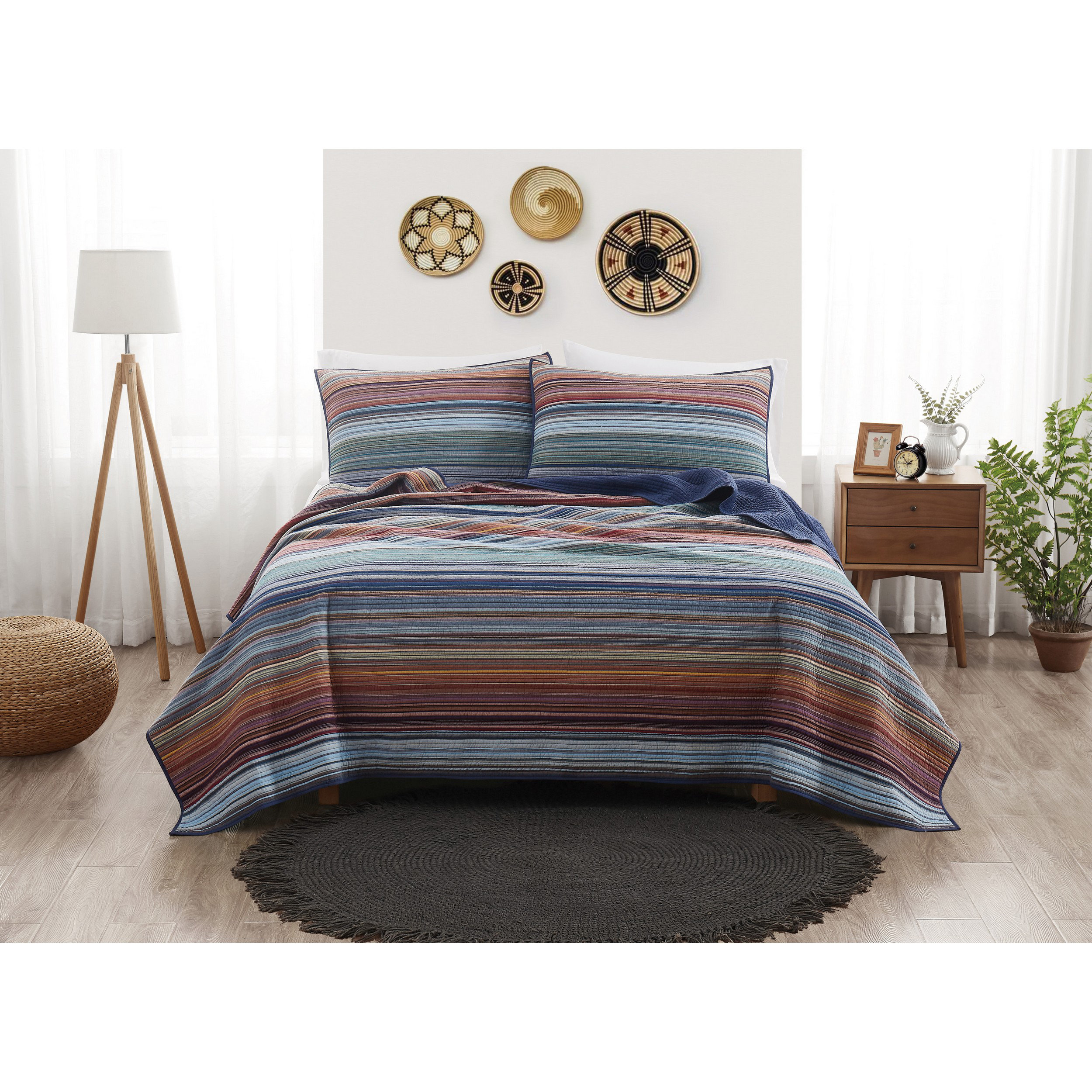 Birch Lane™ Arvo Met Stripe Yarn Dye Quilt Set & Reviews - Wayfair Canada