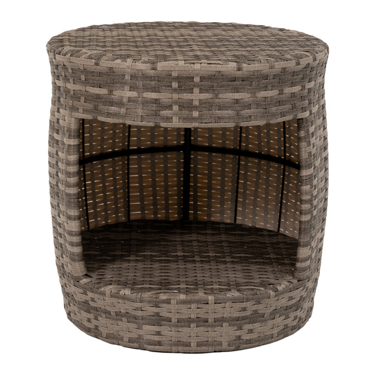 Latitude Run® Wicker/Rattan Side Table | Wayfair