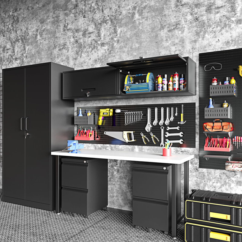 WFX Utility™ Steel Garage Storage Cabinet (14 "H X 32" W X 13 "D) With ...