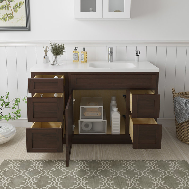 Home Beyond 51'' Single Bathroom Vanity Base Only | Wayfair