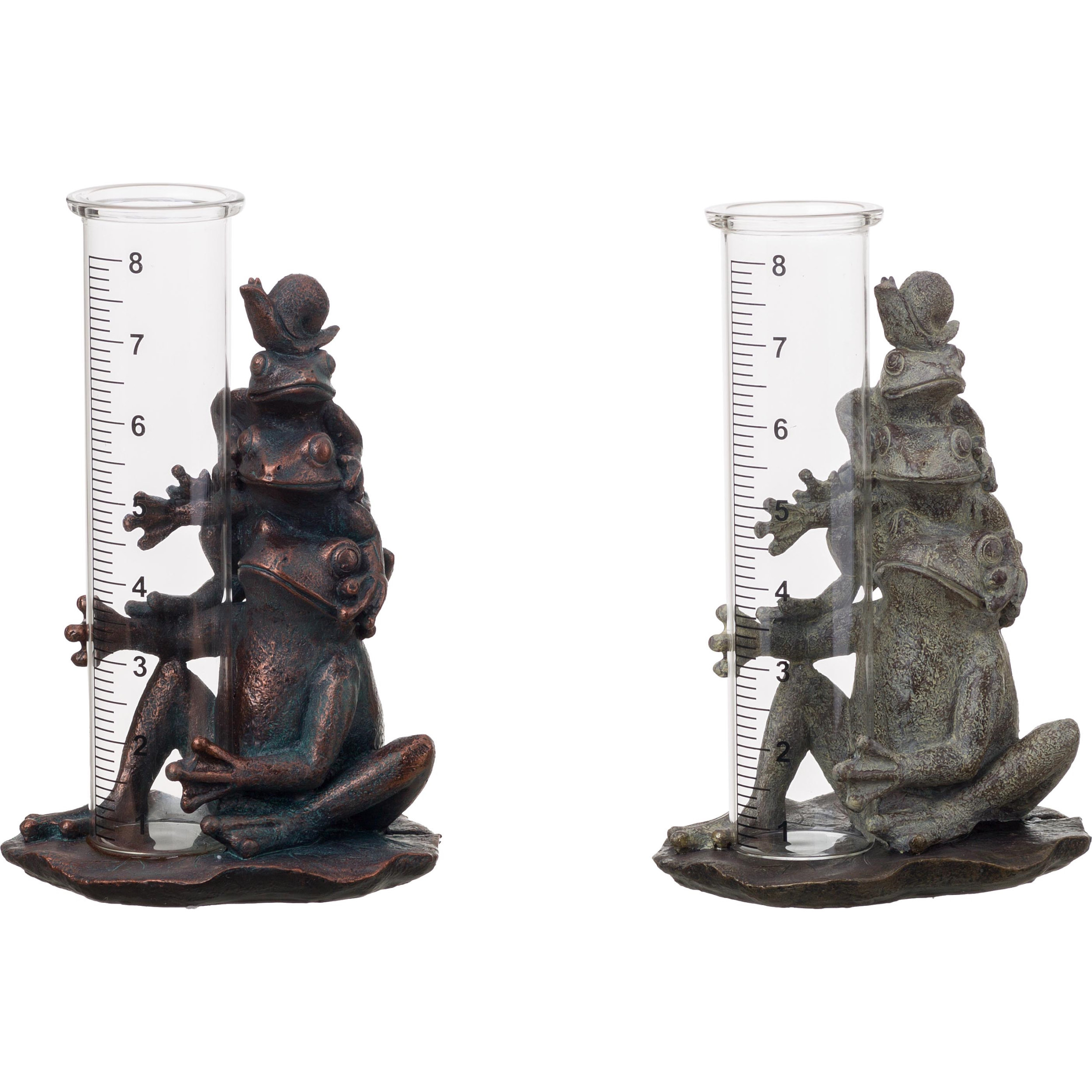 Ophelia & Co. Resin Stacked Frogs Rain Gauge Set of 2 Spring Home ...