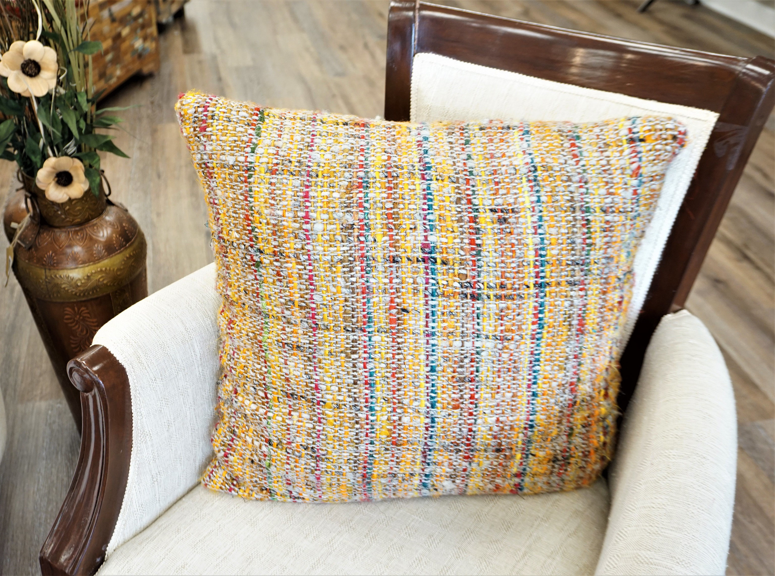 Home & Manor Hand Spun Throw Pillow | Wayfair
