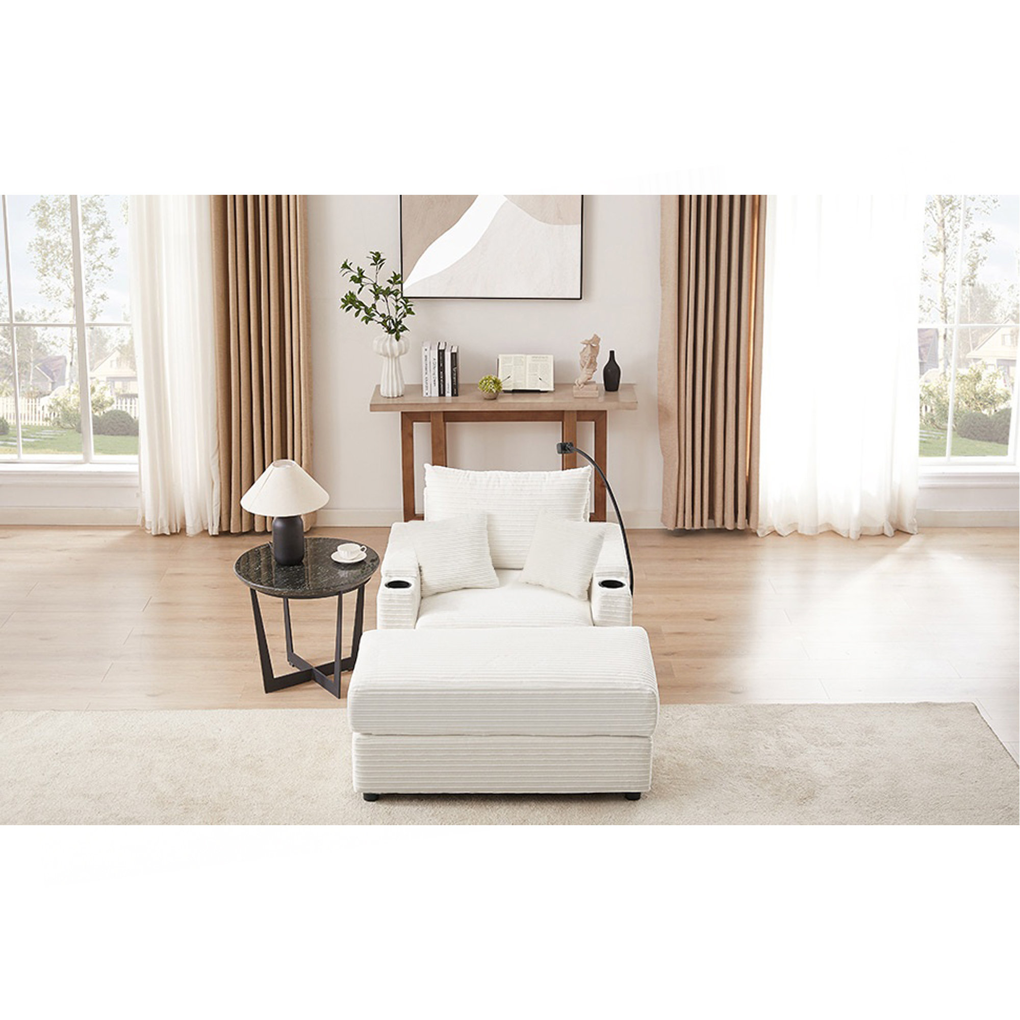 Ebern Designs 41.7" Modern Style Single Sofa Sofa Couch With Storage ...