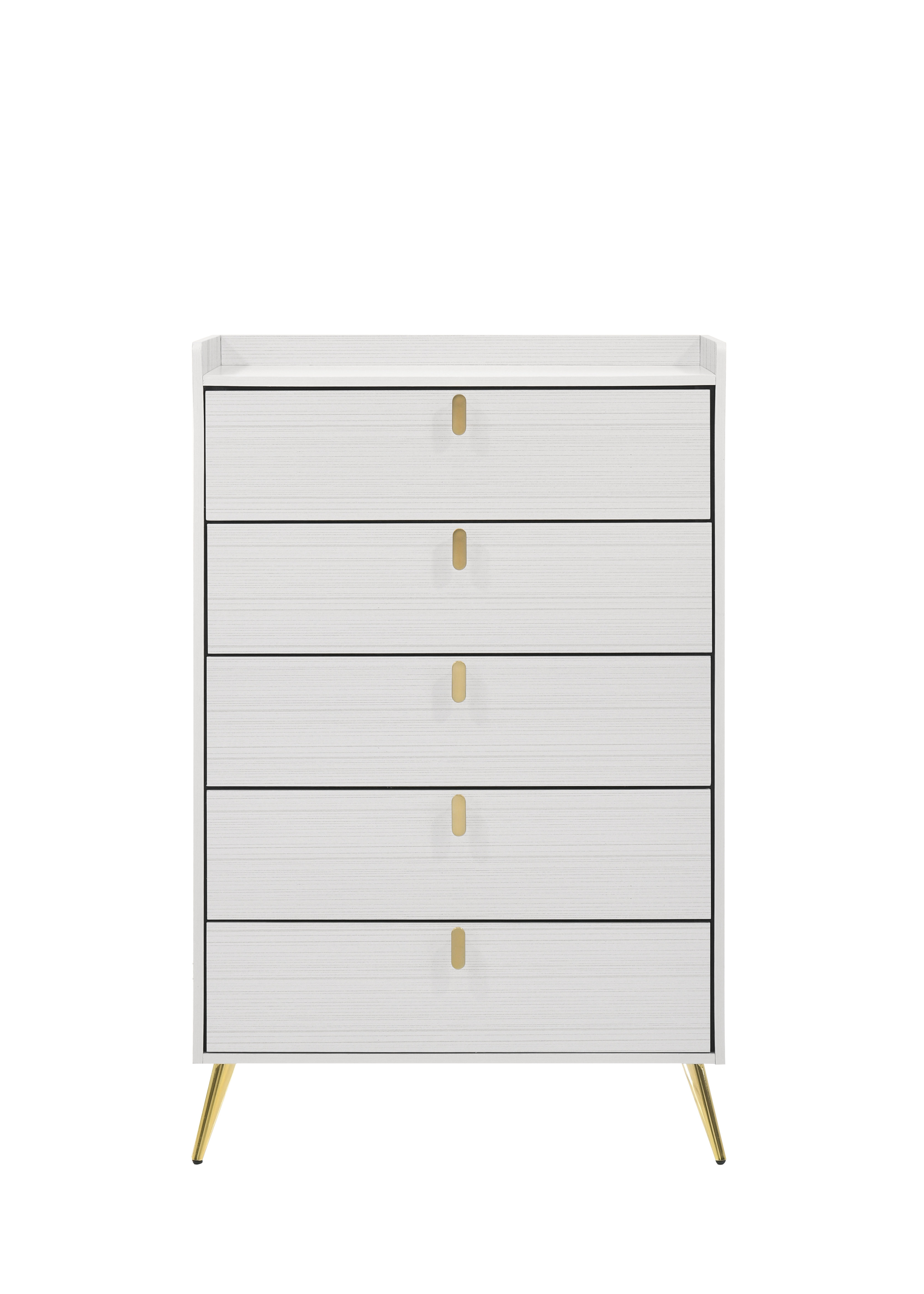 Willa Arlo™ Interiors Fairmount 5-Drawer Rectangular Chest in White ...