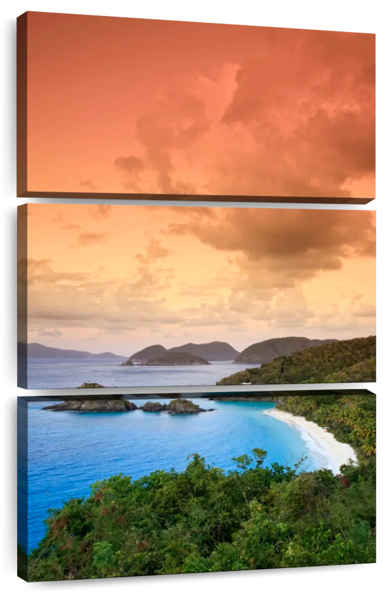 Beachcrest Home™ Trunk Bay Sunset | Wayfair
