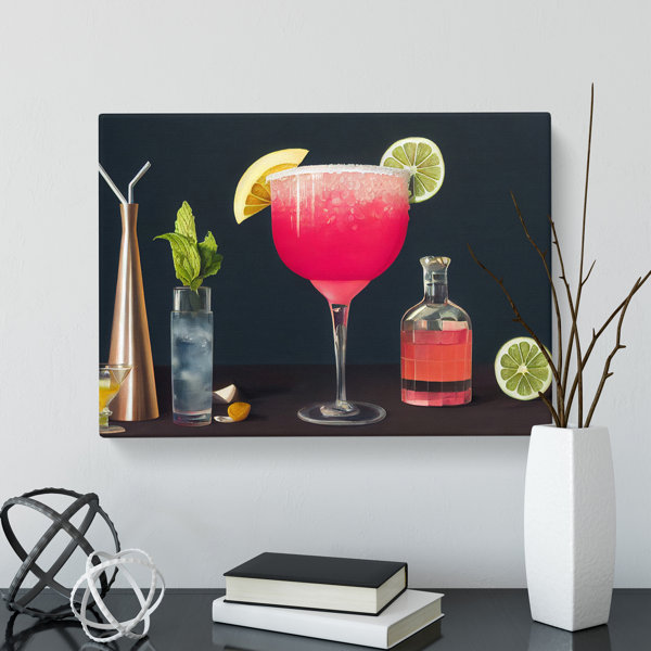 ClassicLiving Modern Cocktail Art Vol.3 - Wrapped Canvas Painting ...