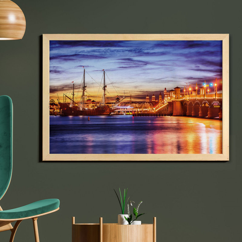 East Urban Home United States Wall Art With Frame, St. Augustine ...