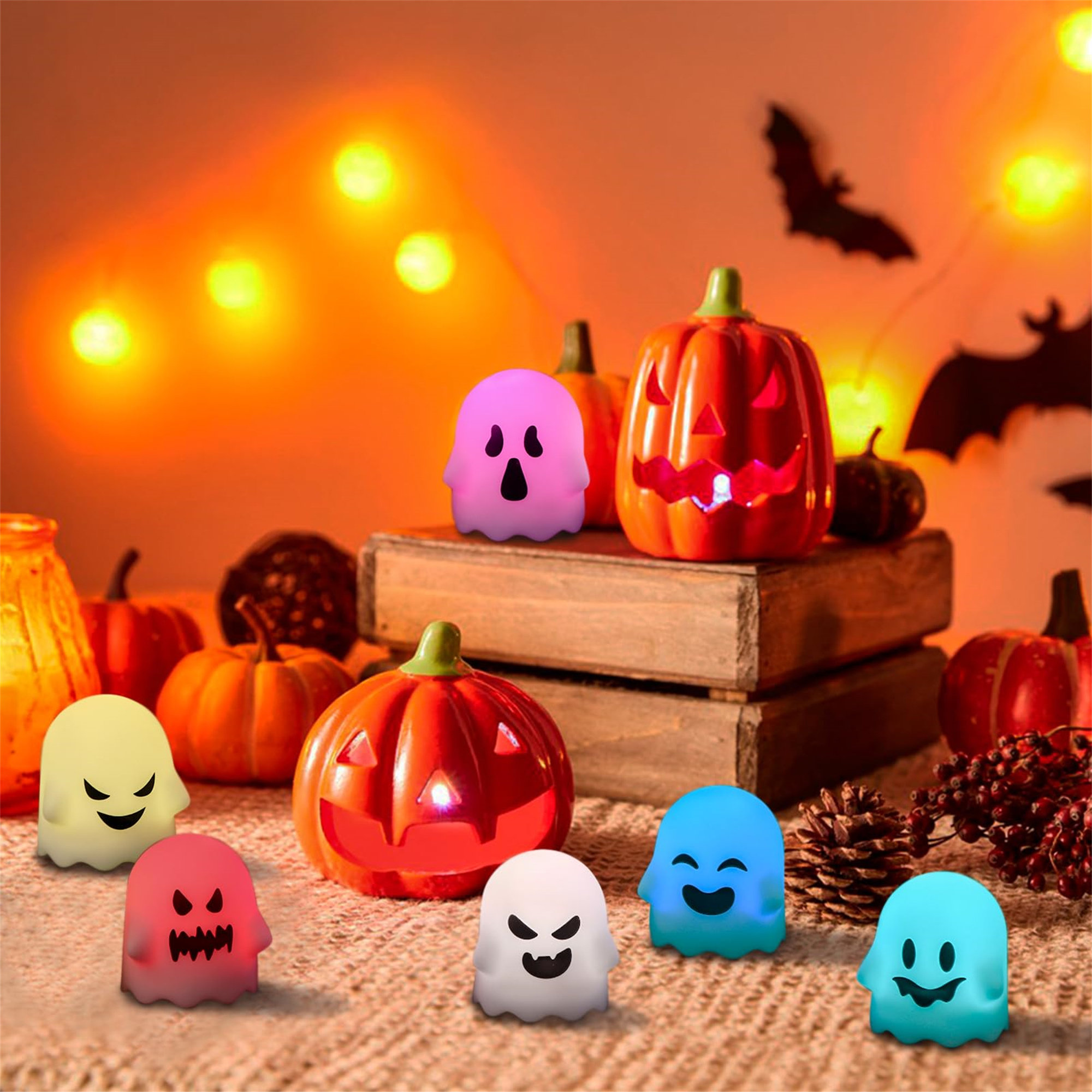 The Holiday Aisle® Wondise Color Changing Flameless Halloween Candles ...