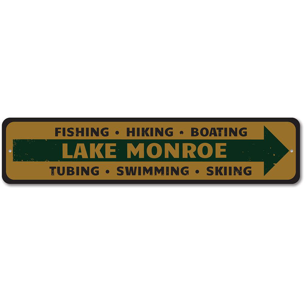 Lizton Sign Shop, Inc Lake Directional Sign - 6" X 24" - Wayfair Canada