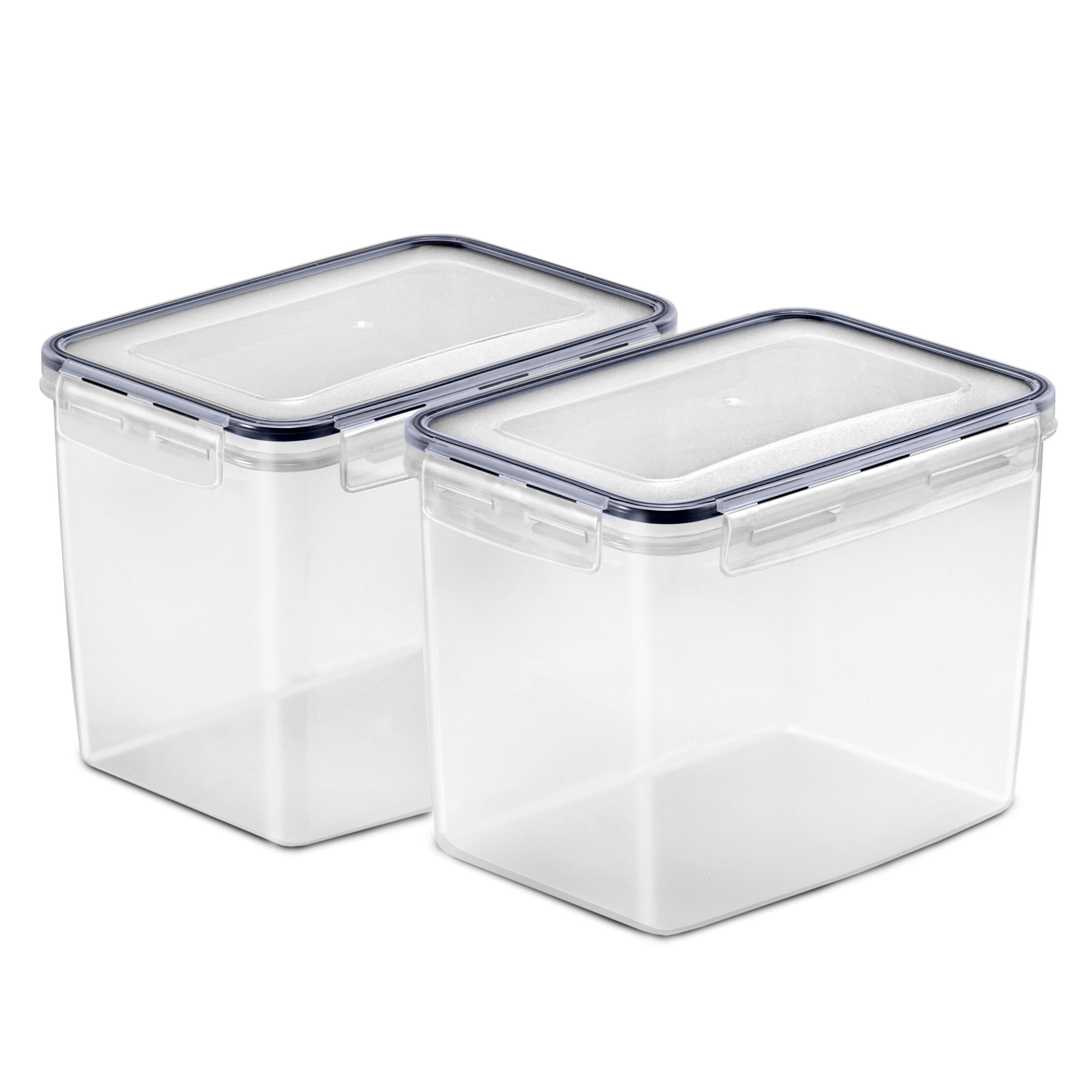 Sorbus Food Storage Containers - Pack of 2 with Air Tight, Four-Way ...