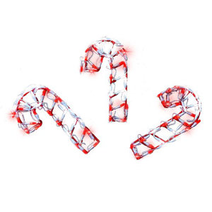 The Holiday Aisle® Candy Canes Lighted Display | Wayfair