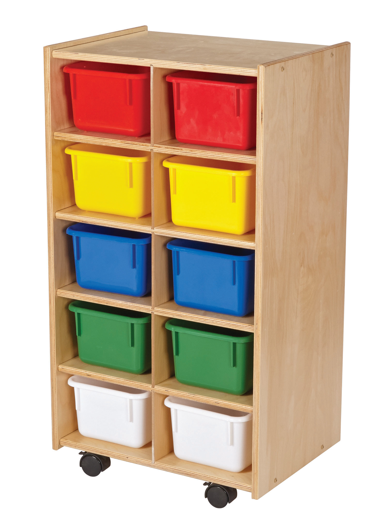 Childcraft 10 Compartment Cubby with Casters | Wayfair