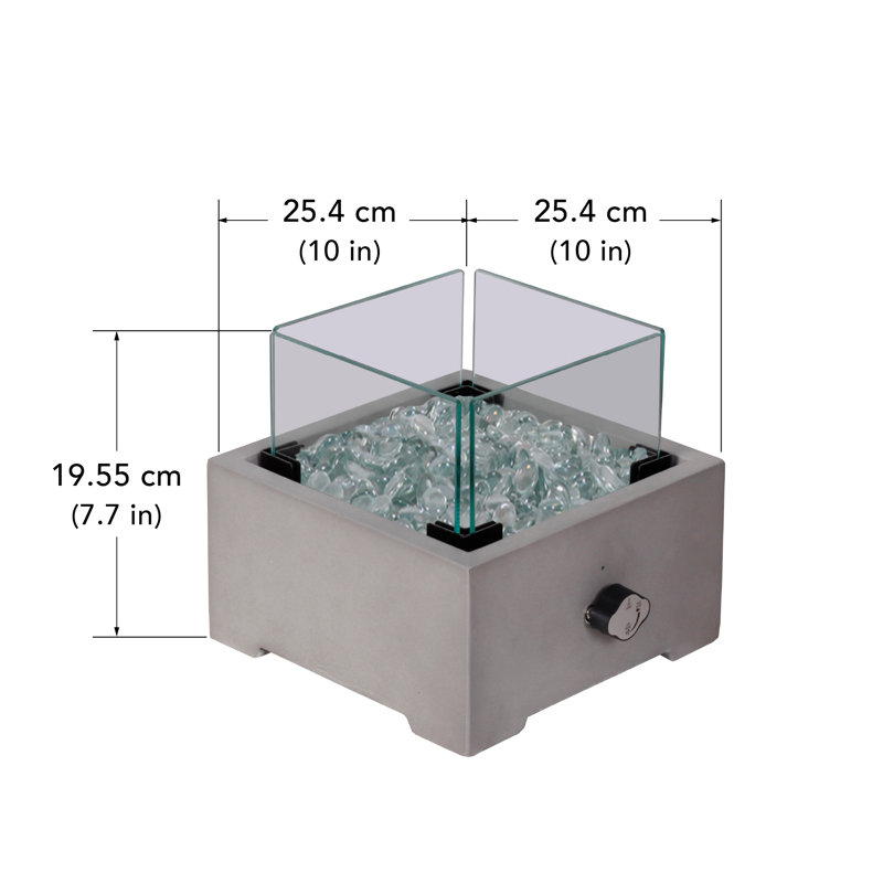 Sierra Collection Sierra Concrete Table Top Fire Pit & Reviews | Wayfair