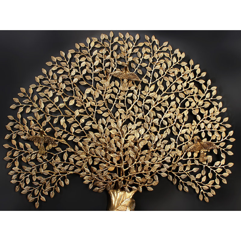 Exotic India Tree of Life in Brass Wall Décor | Wayfair