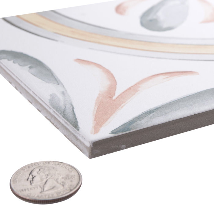 Merola Tile Saint Germain 5.75" x 5.75" Porcelain Singular Wall & Floor ...