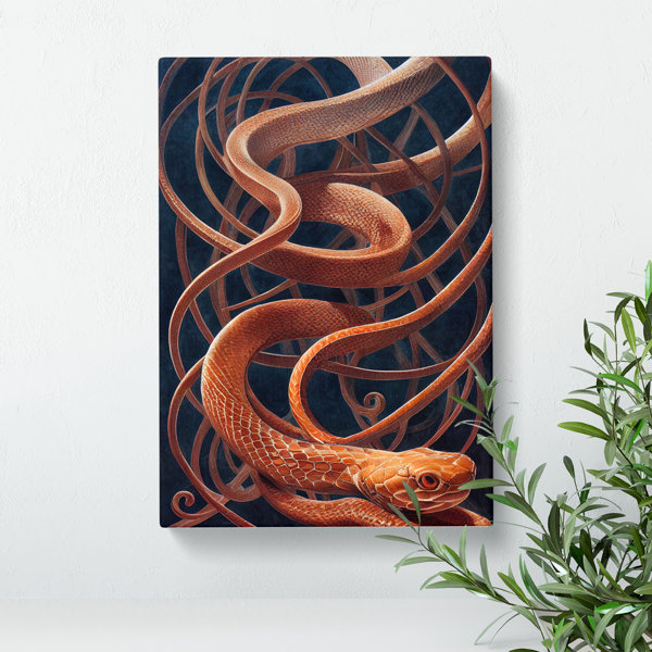 Metro Lane Endless Snake - Wrapped Canvas Art Prints | Wayfair.co.uk
