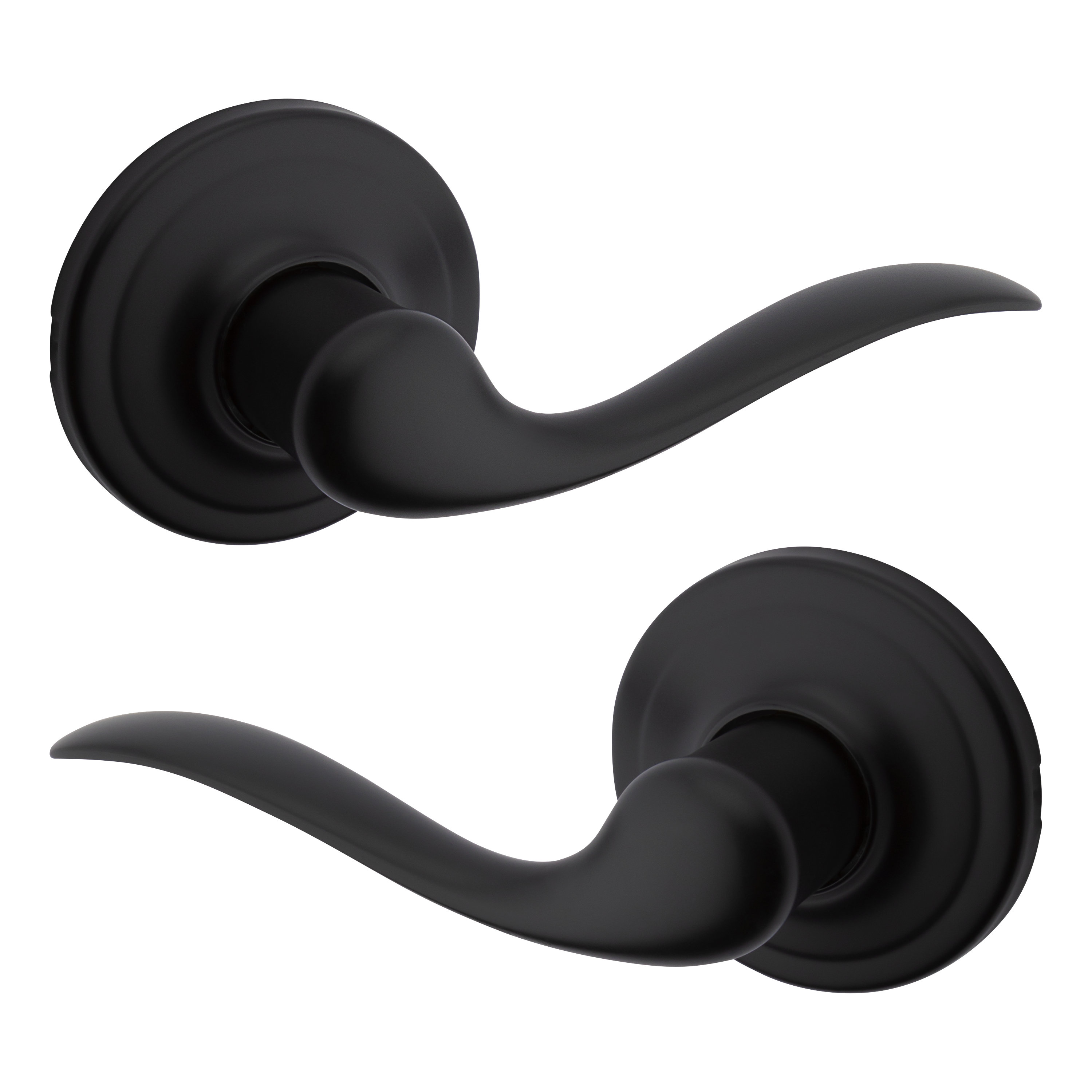Weiser Toluca Passage Levers - Matte Black - Wayfair Canada