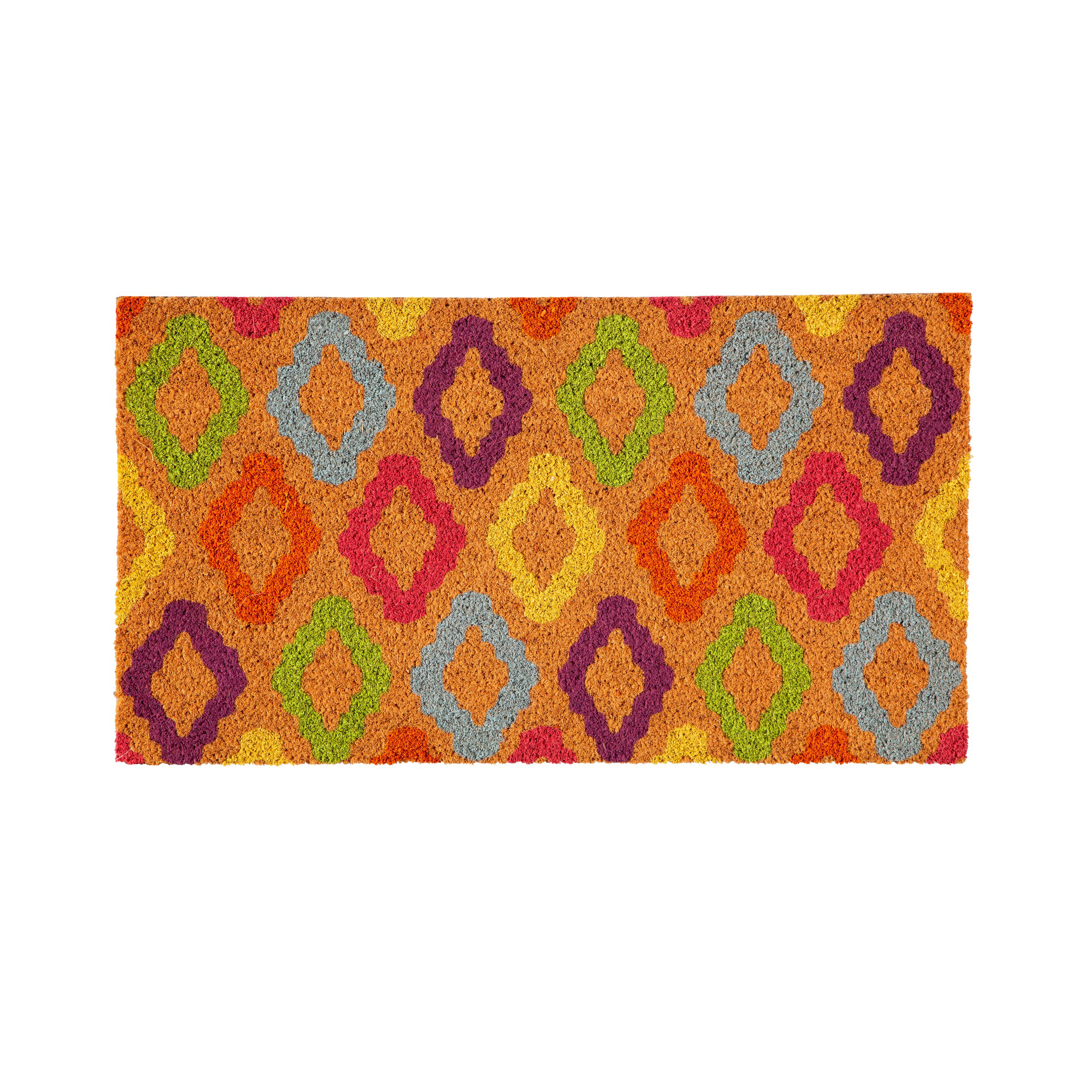 Union Rustic In Bloom Diamond Patterned Mat | Wayfair