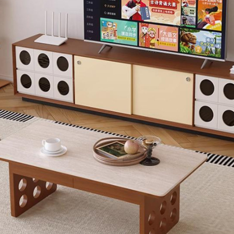 AWORET Retro creative coffee table TV cabinet combination | Wayfair