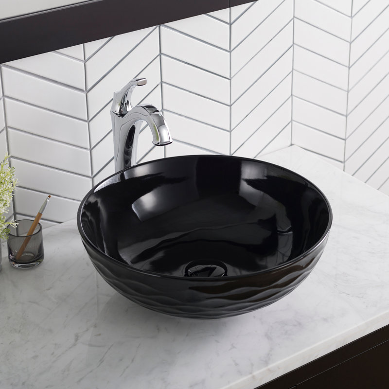 Kraus Thin Ceramics Circular Vessel Bathroom Sink & Reviews | Wayfair