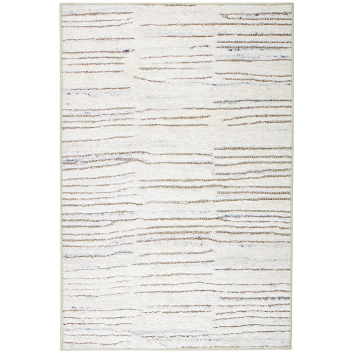 Dash and Albert Rugs Avery Oatmeal Machine Washable Rug & Reviews | Wayfair