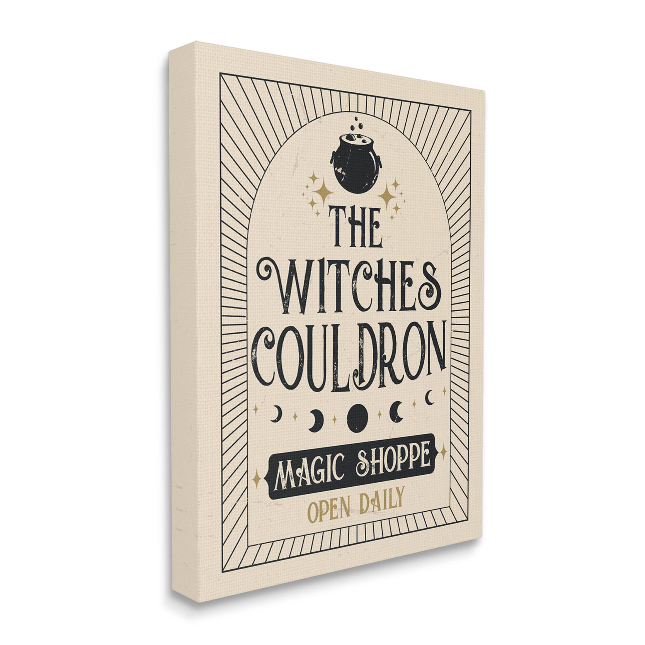 Stupell Industries Witches Cauldron Vintage Shoppe Canvas Wall Art By ...